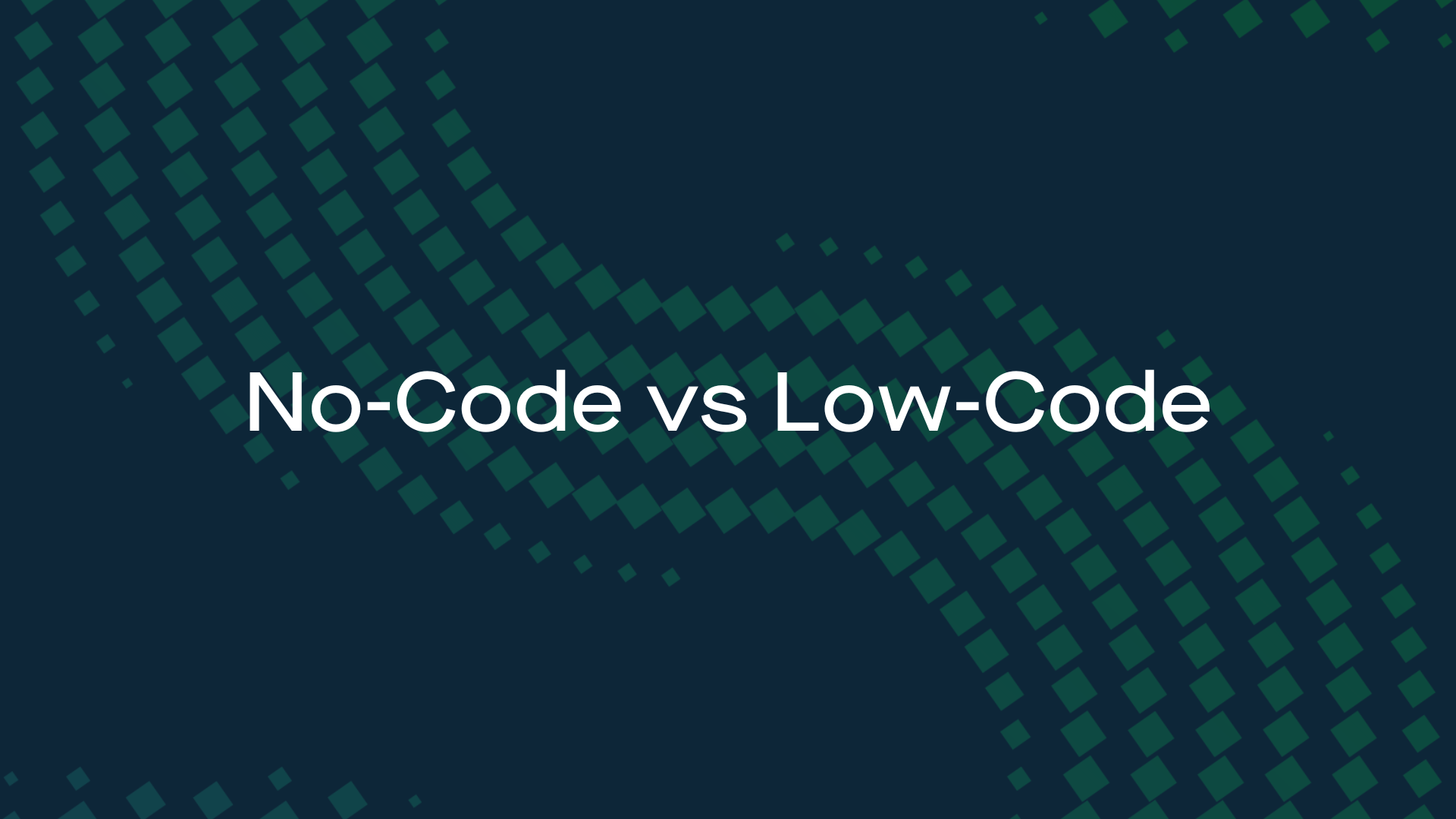Low-Code vs. No-Code: What's the Difference?